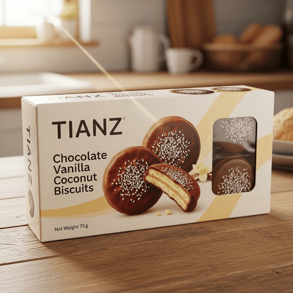 Customizable Chocolate Vanilla Coconut Biscuits for Private Label and ...